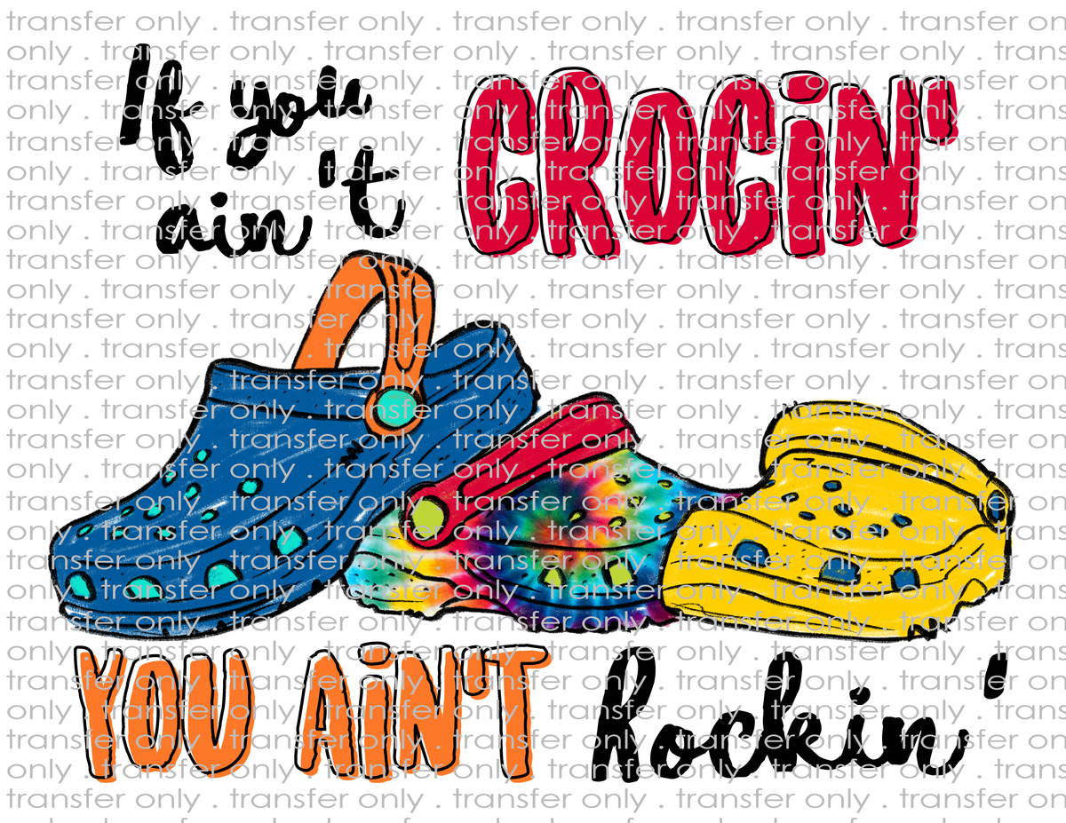 Crocin' Rockin' - Waterslide, Sublimation Transfers – Crafty Connections